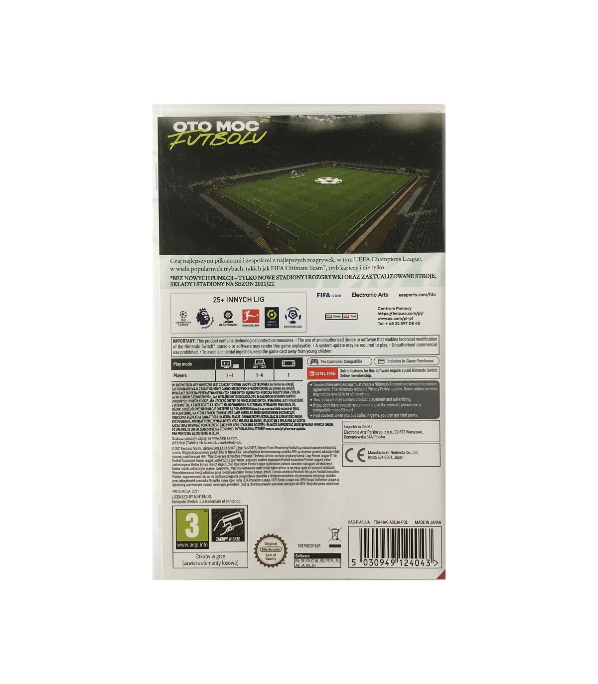 FIFA 22 Nintendo Switch PL